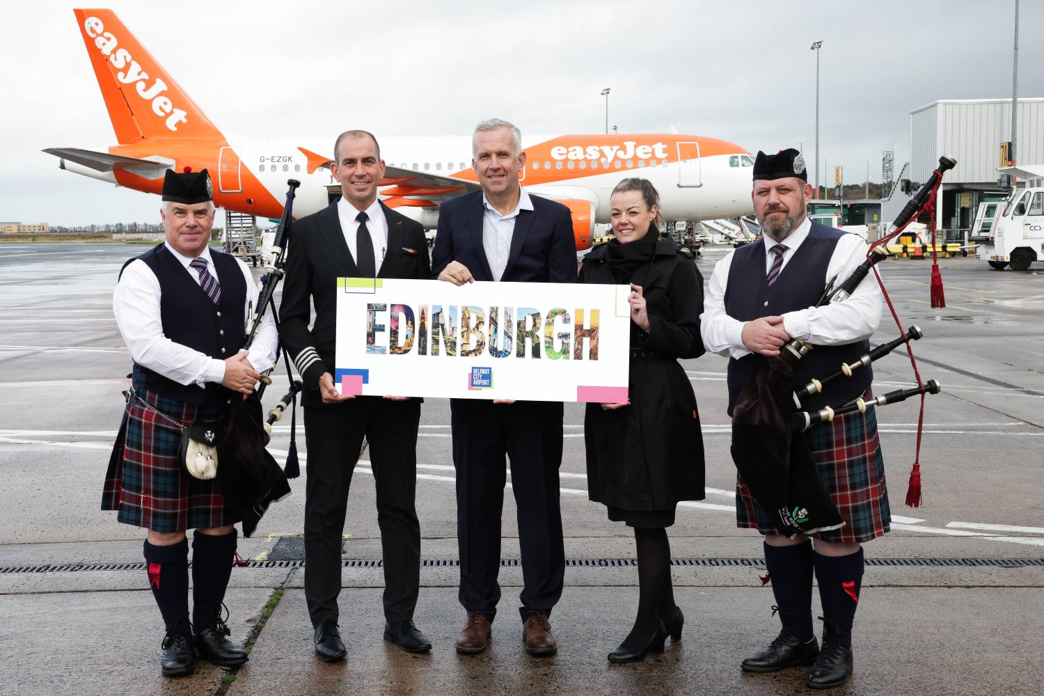 New easyJet service to Edinburgh takes off from Belfast City Airport